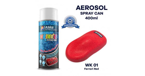 Wrinkle Texture Paint WK01 Ferrari Red - 400ml Aerosol Spray